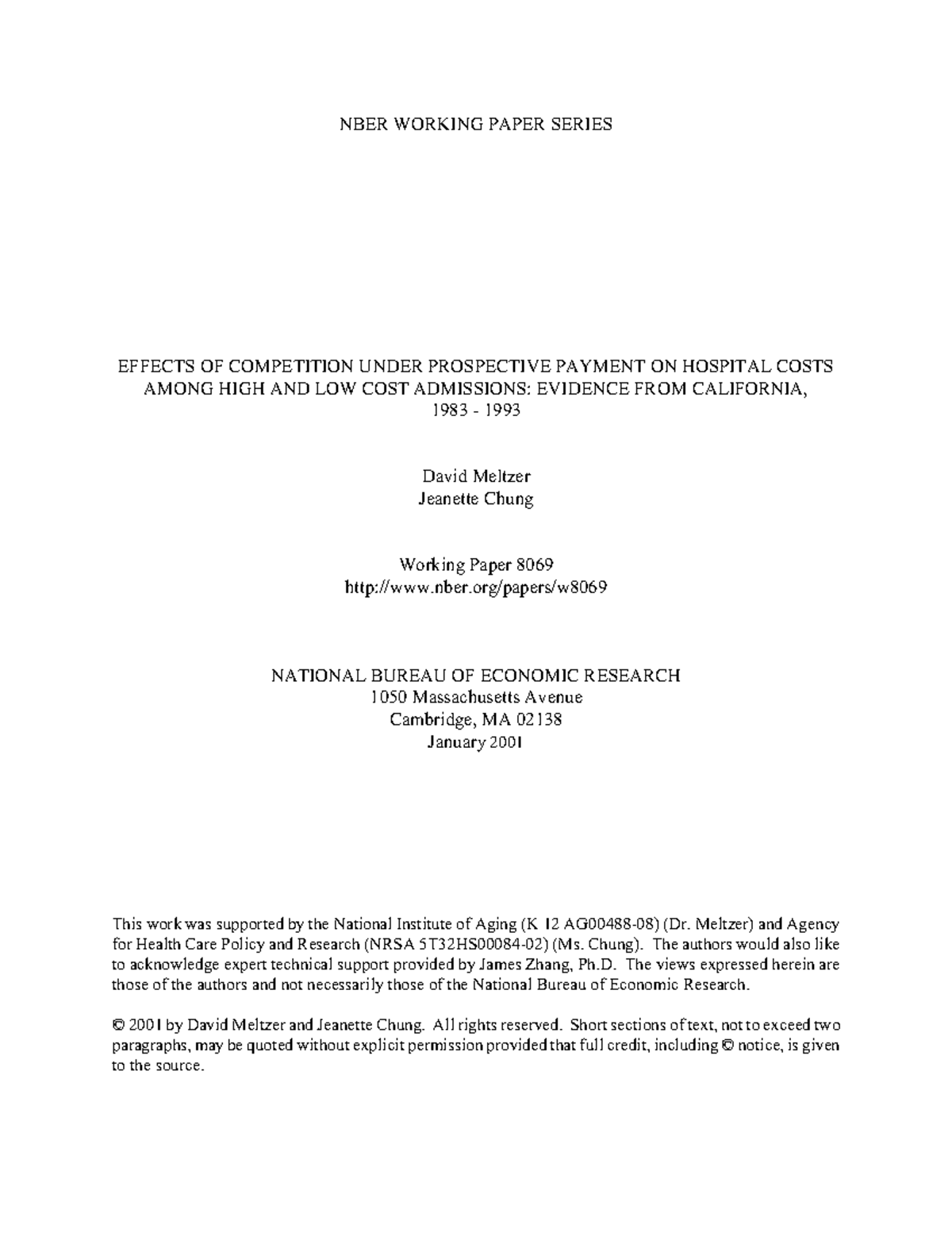Effects of Competition Under Prospective - 1%(5 :25.,1* 3$3(5 6(5 ...