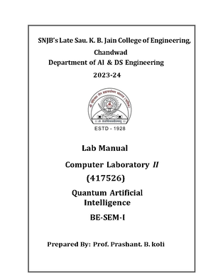 318546: Software Laboratory I (IoT with Artificial Intelligence ...