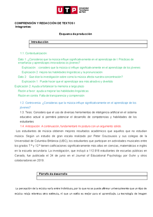 1 - Consigna - TA1 - PRACTICA REDACCION PRELIMINAR - Consigna para Tarea Académica 1 1. Logro a ...