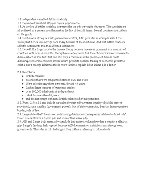 PS 241 reading questions. week 4 - “transformation of the state into ...