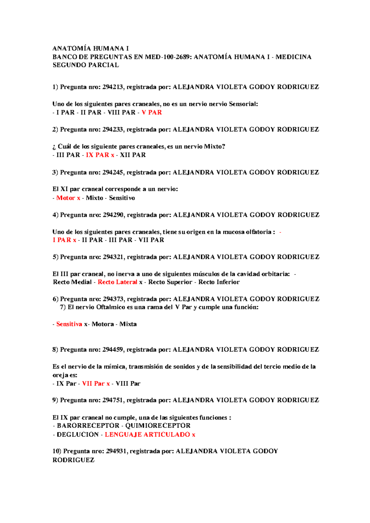 Anatomia Humana I - Medicina - 2 Parcial - respondido 1 - ANATOMÍA HUMANA I BANCO DE PREGUNTAS ...