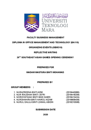 Assignment Project Declaration Form - Final - FACULTY OF BUSINESS AND MANAGEMENT ASSIGNMENT ...