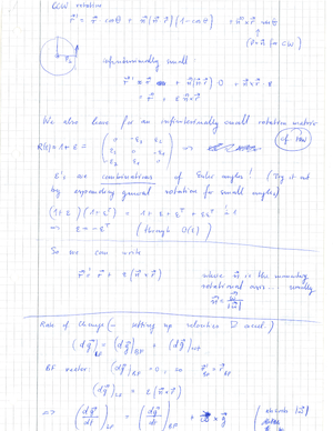 Raman Scattering Notes - Classical Mechanics And Relativity - Studocu