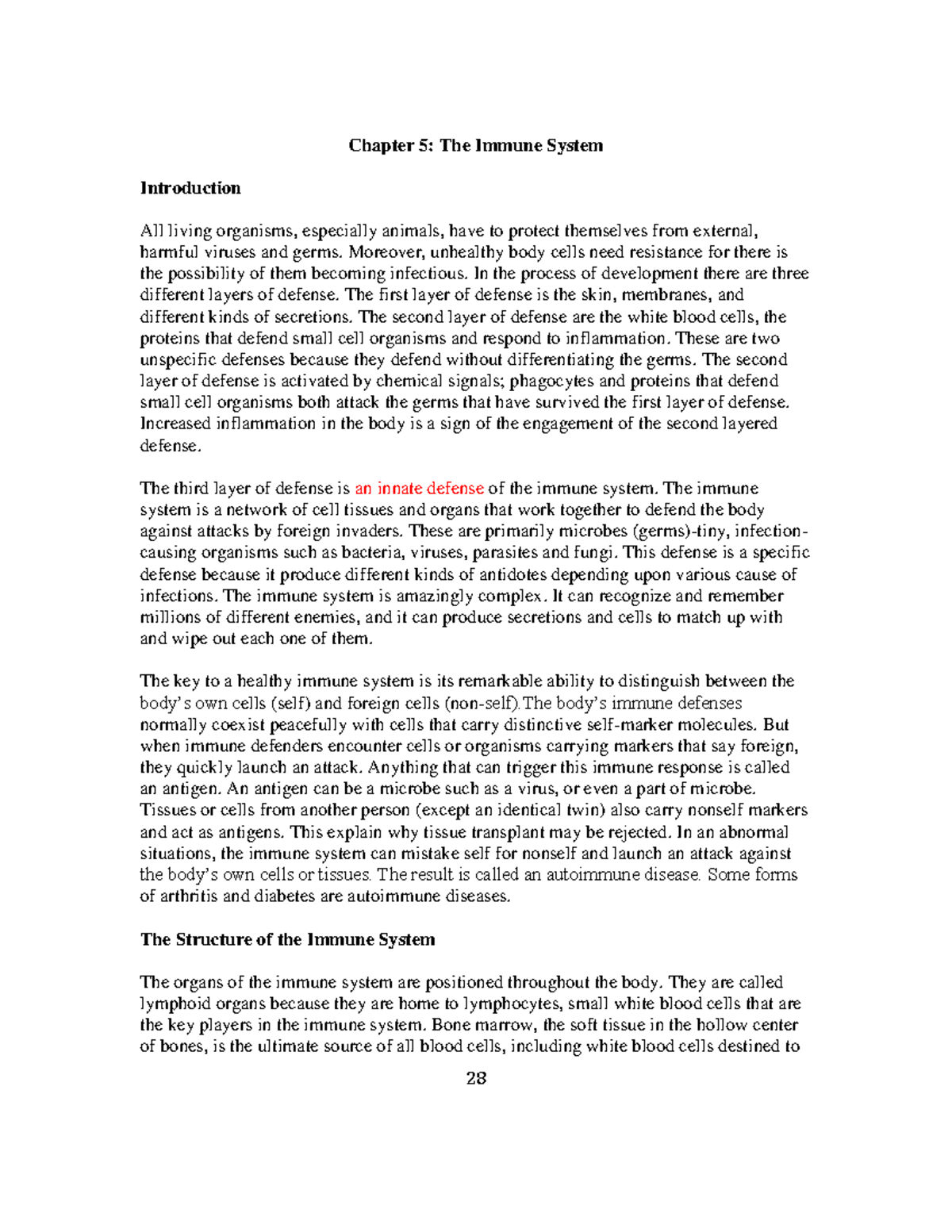 Introduction to Biology-10 - 28 Chapter 5: The Immune System ...