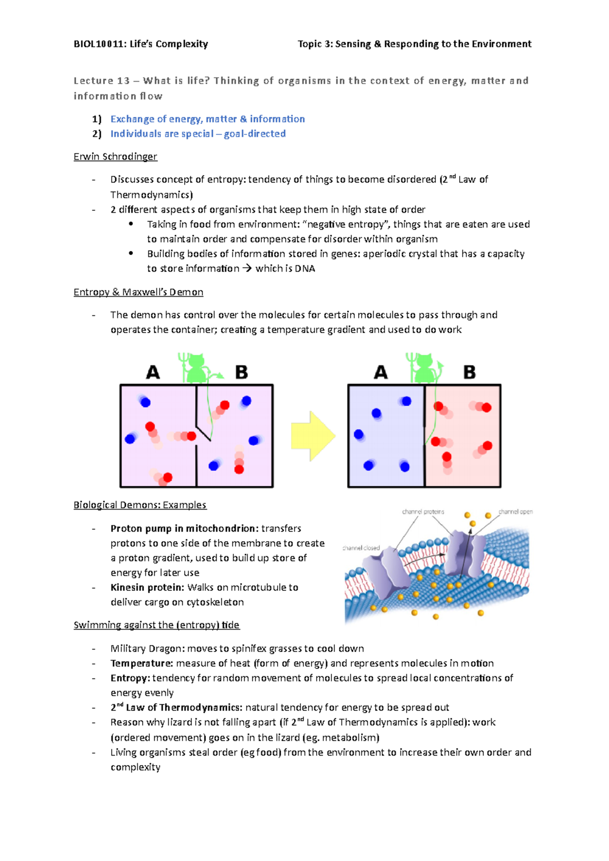 Module 3: Sensing & Responding to Environments - Lecture 13 – What is ...