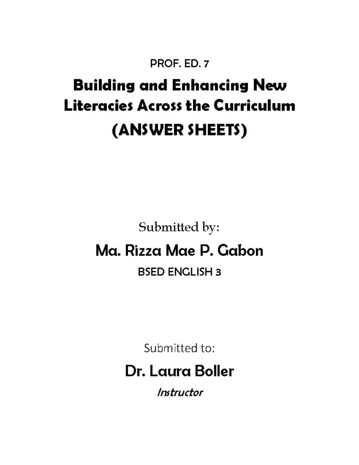 PROF ED 7 LP 4 - just a copy - PROF. ED. 7 Building and Enhancing New ...