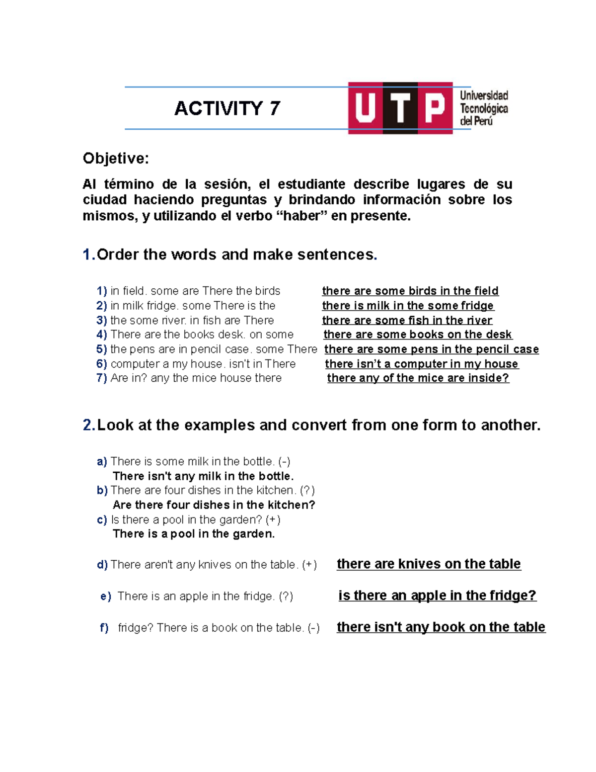 Ejercicios S07 - ACTIVITY 7 Objetive: Al término de la sesión, el ...