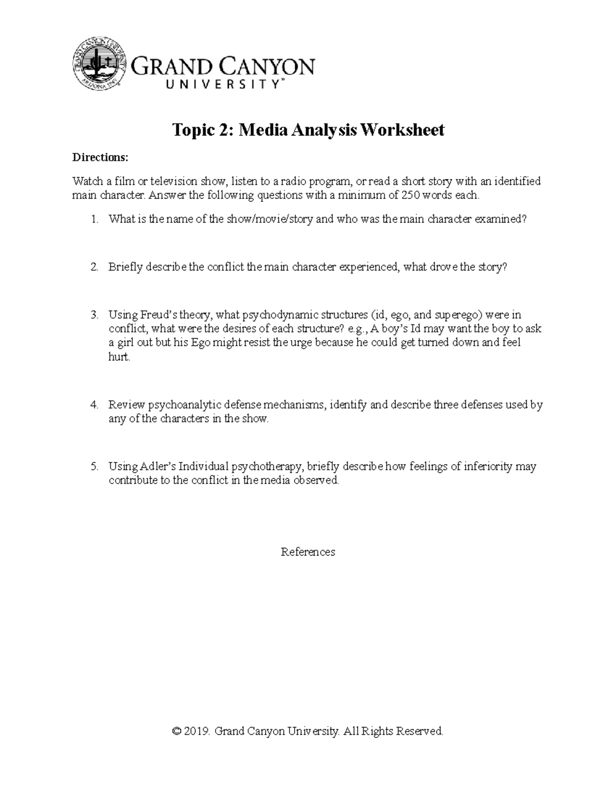 PCN107.T2 Media Analysis-Worksheet - Topic 2: Media Analysis Worksheet ...