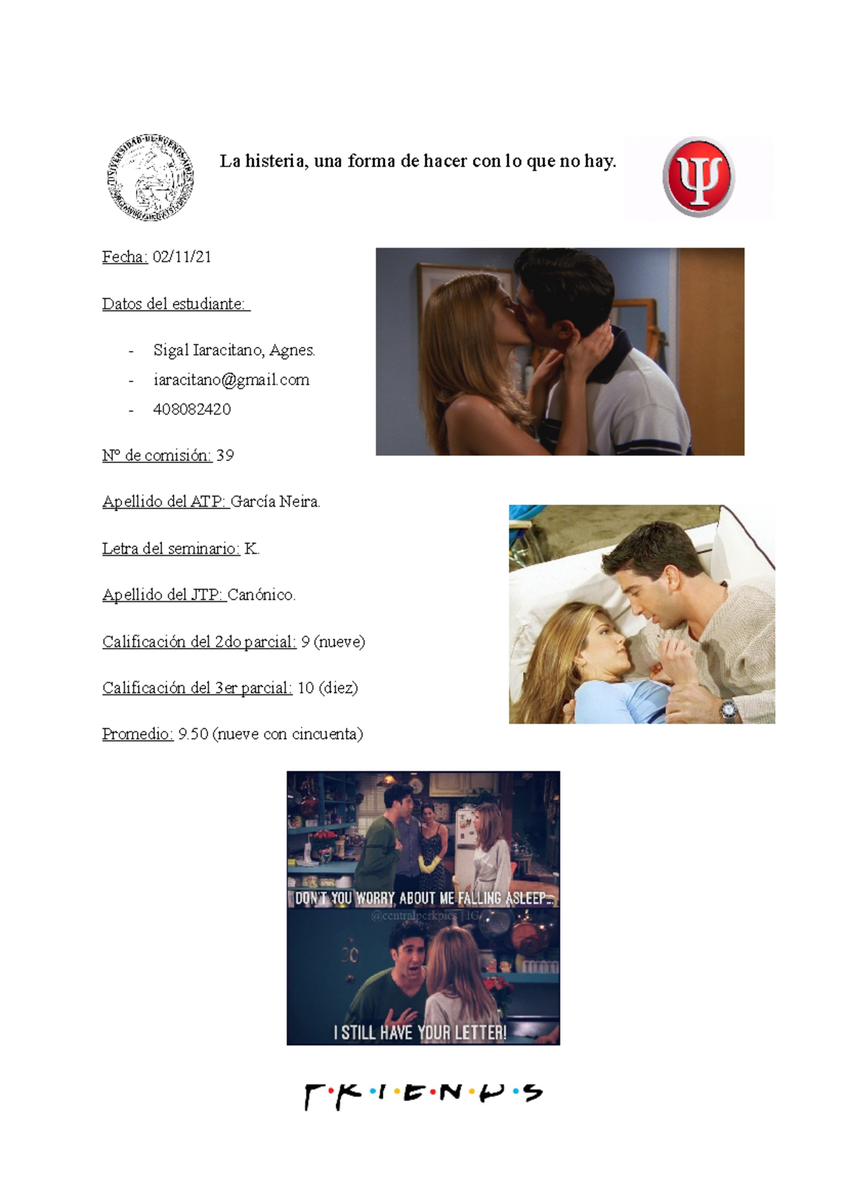 Sigal Iaracitano REFE[ 2756] - La histeria, una forma de hacer con lo ...