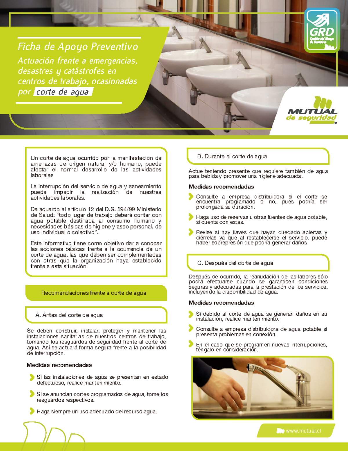 Fap 3 grd corte de agua v4 - mutual Ficha de Apoyo Preventivo Actuación ...