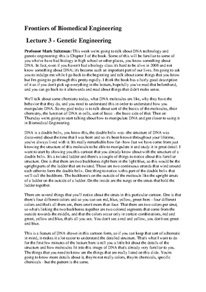 Lecture 5 - Cell Culture Engineering - Frontiers of Biomedical ...