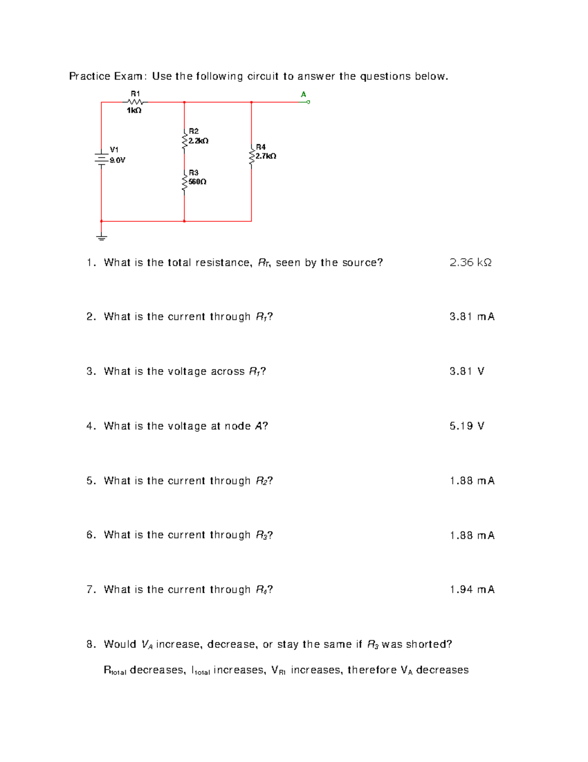 Sample/practice exam 4 September 2018, questions and answers - Warning: TT: undefined function ...