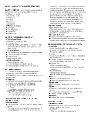 BIO101 Pointers - INTRODUCTION TO BIOLOGY (LECTURE) A. Biology as a ...