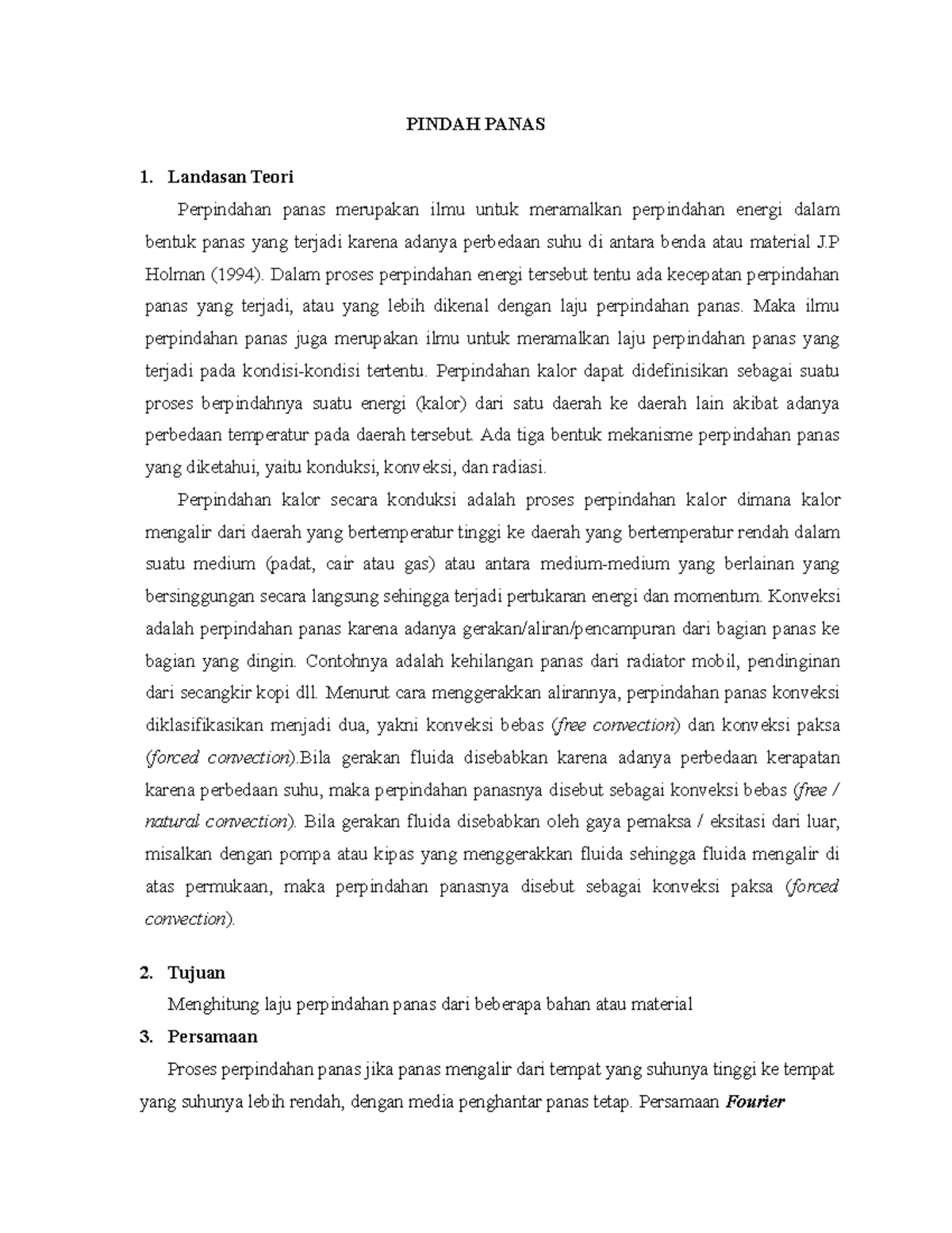 Prak Pindah Panas - Modul Praktek - PINDAH PANAS Landasan Teori ...