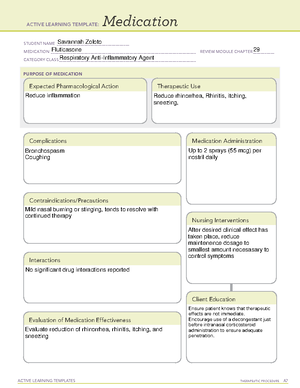 Lumbar Puncture ATI Active Learning Template - ACTIVE LEARNING ...