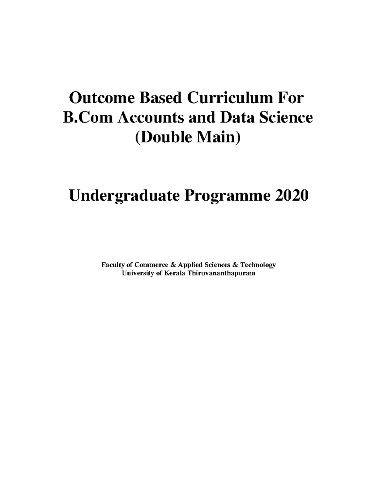 Syllabus - hkpj - Outcome Based Curriculum For B Accounts and Data ...