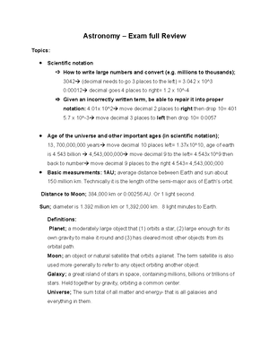 Mastering Astronomy-Assignment 1-Answers - MasteringAstronomy: Print View with Answers All - Studocu