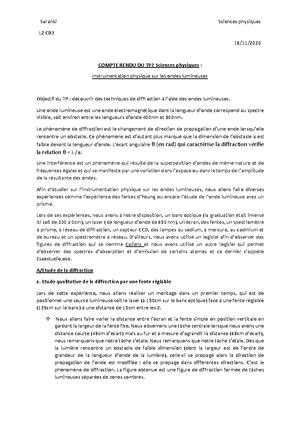 Compte Rendu Tp physique thermodynamique - FERREIRA Alicia 3 février ...