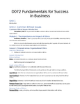 D072 - Fundamentals for Success in Business - Studocu