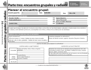 Planeacion Encuentro Radial MAYO, Contrato 139 Abril 2024 -Cuaderno de ...