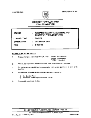 Calculate a final mark for N students - The processes to calculate the ...