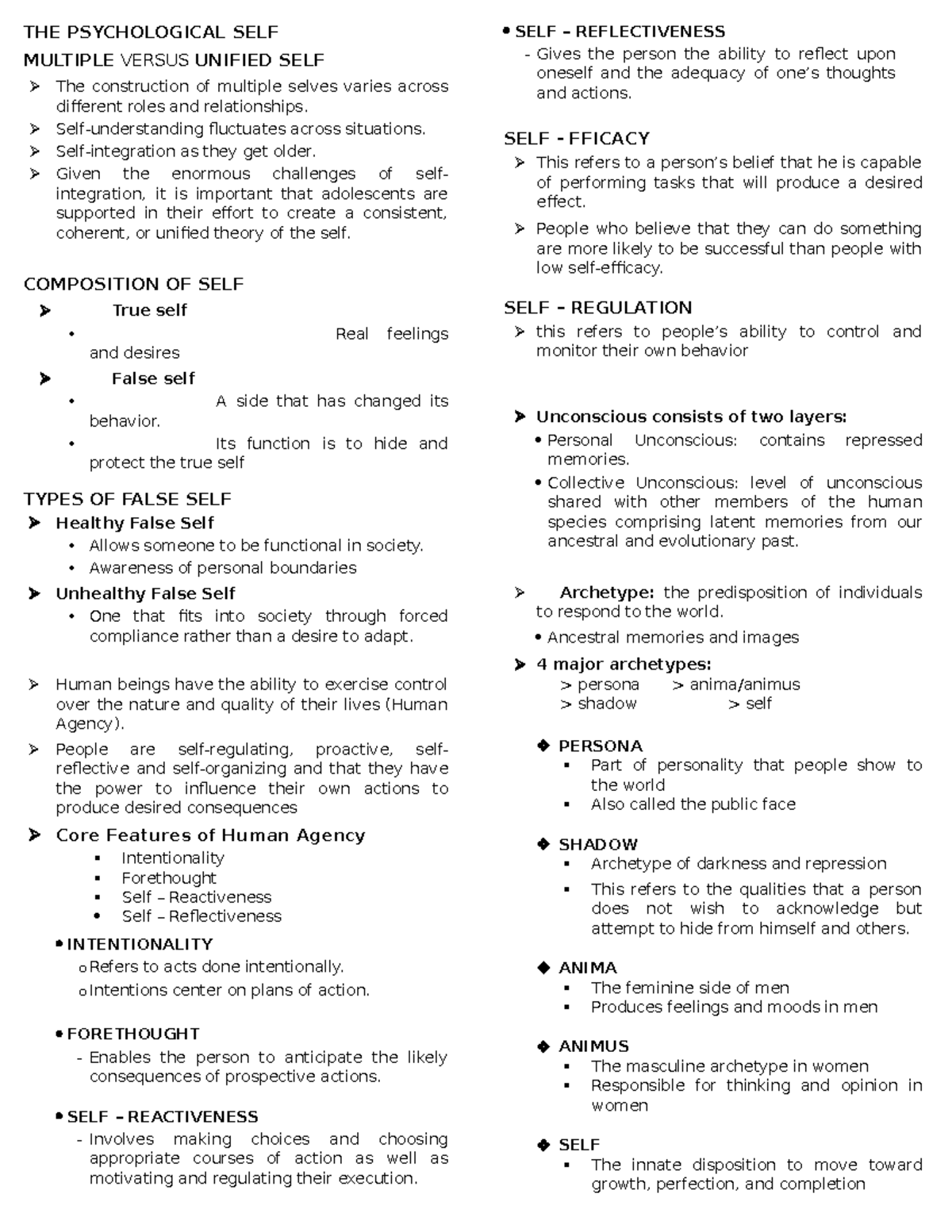 THE- Psychological-SELF - THE PSYCHOLOGICAL SELF MULTIPLE VERSUS ...