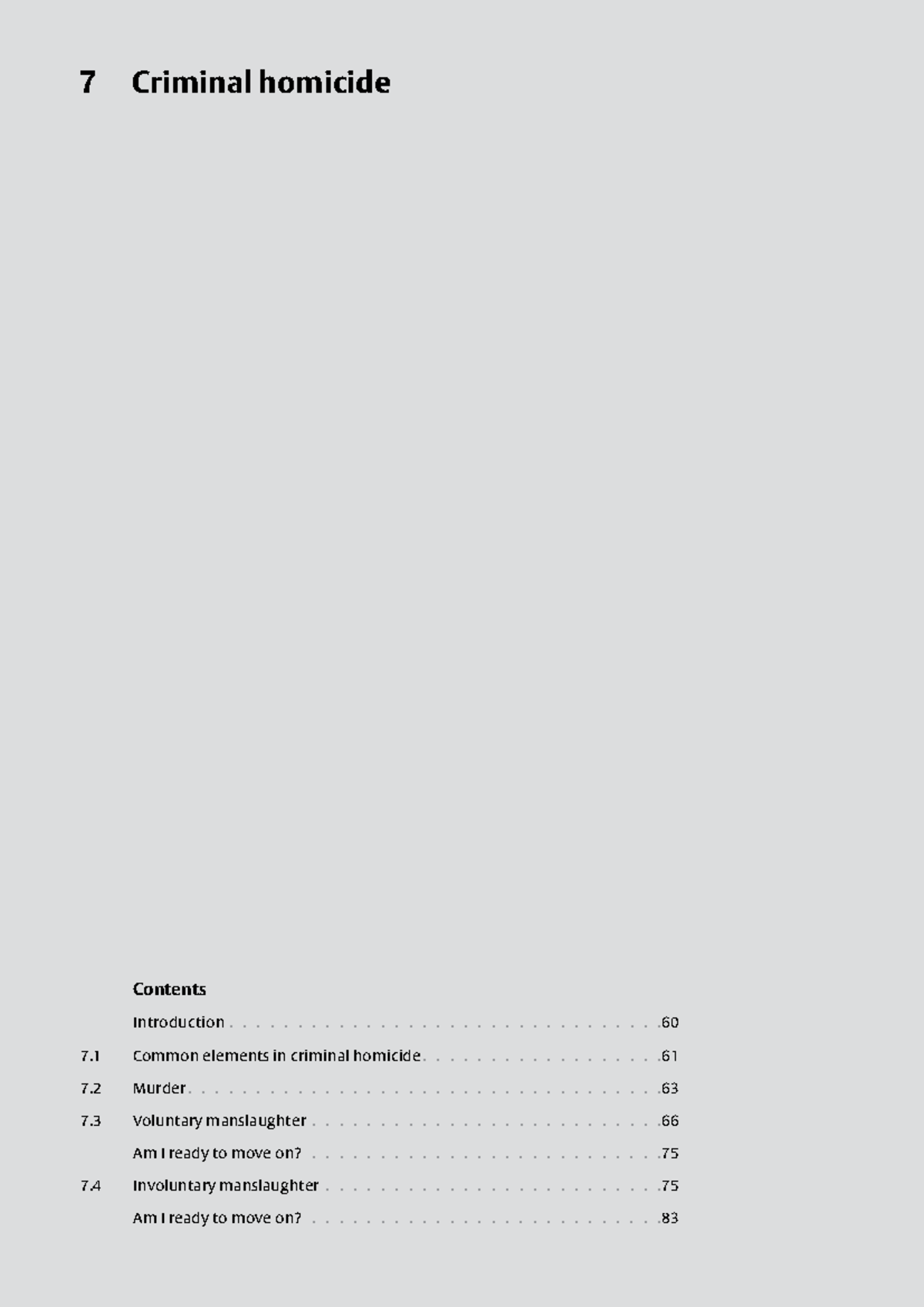 Criminal Homicide - 7 Criminal homicide Introduction Contents 7 1 ...