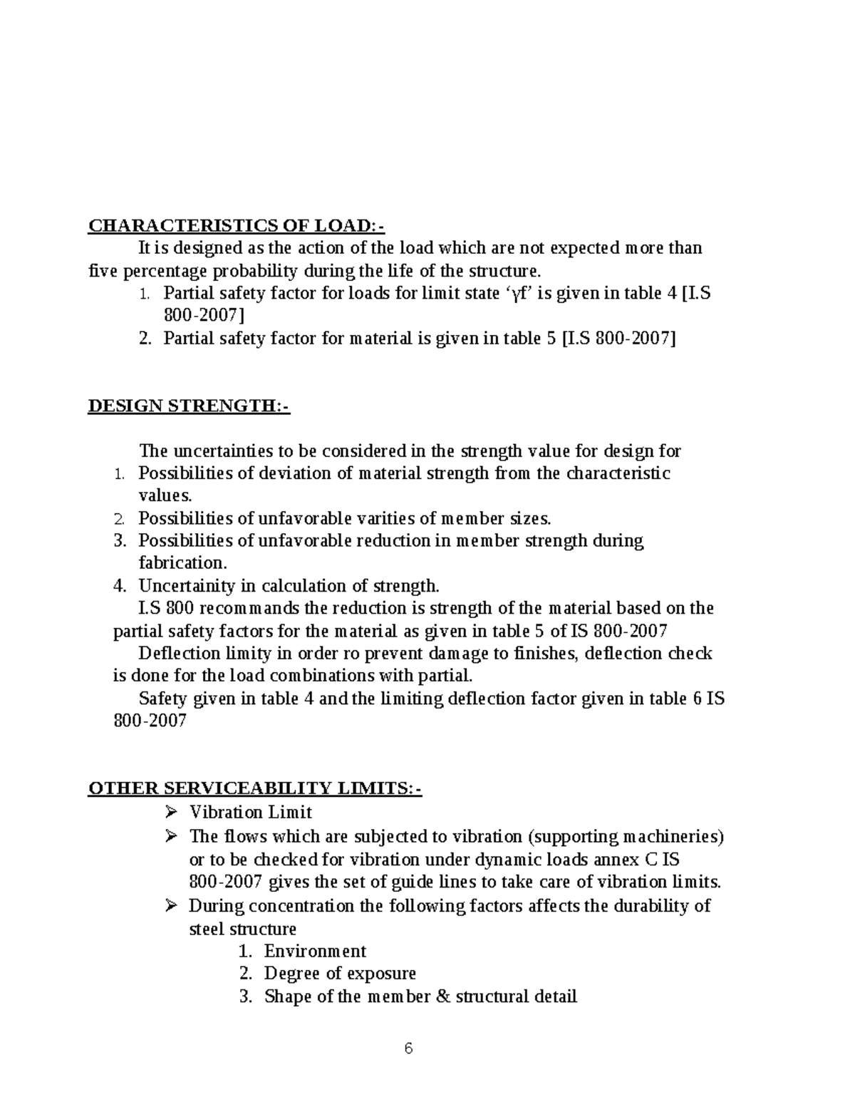 2 Design of steel structures- Characteristics of loads ...