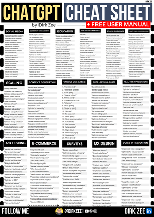 Chat GPT Guide - How to make cheat sheets - ChatGPT for Beginners General Tips - Studocu