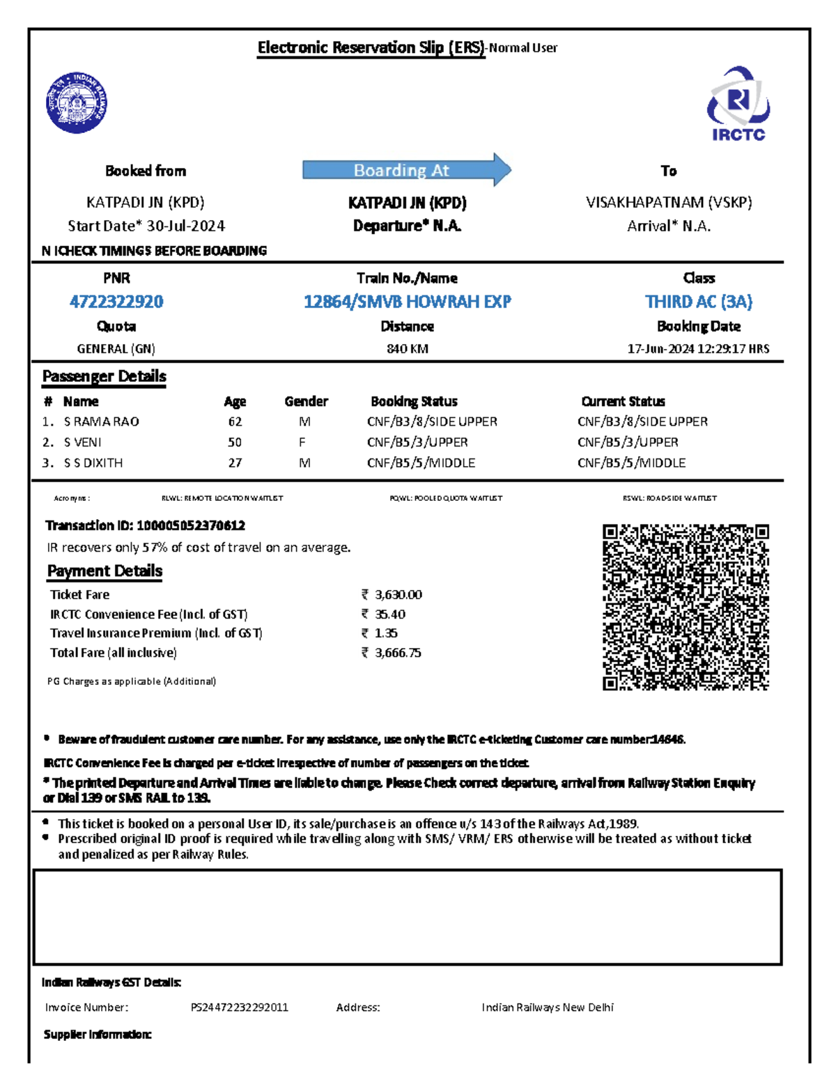 4722322920 - Summary B pharmacy - Electronic Reservation Slip (ERS ...