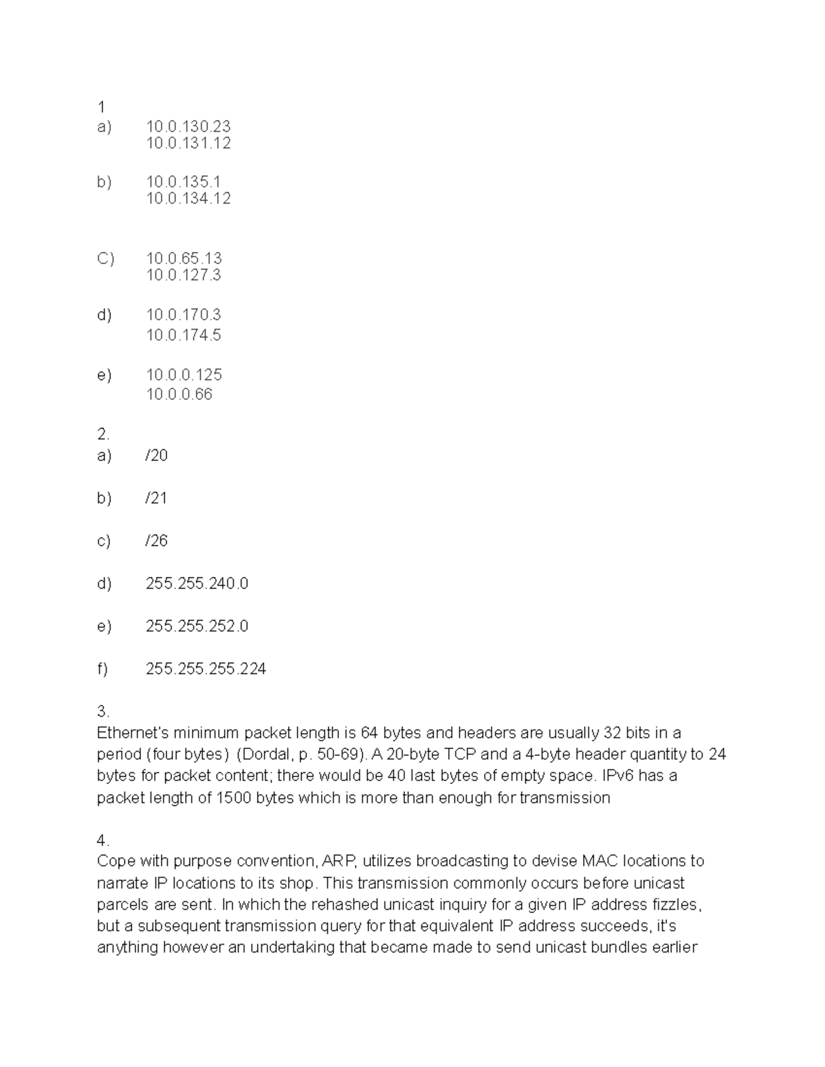 Cs 2204 Written Assignment Unit 4 1 A 10 0 10 0 B 10 0 10 0 C