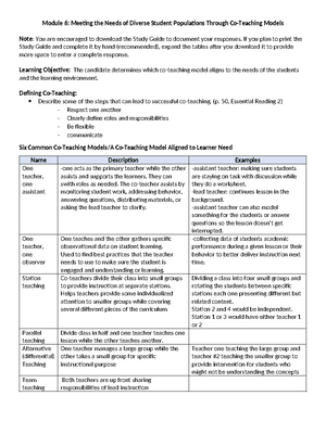 D096 d169 m2 study guide - Module 2: Laws, Policies and Procedures that ...