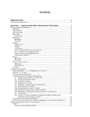 Civil Procedure Notes Chidawanyika-1 - Procedure in small claims court ...