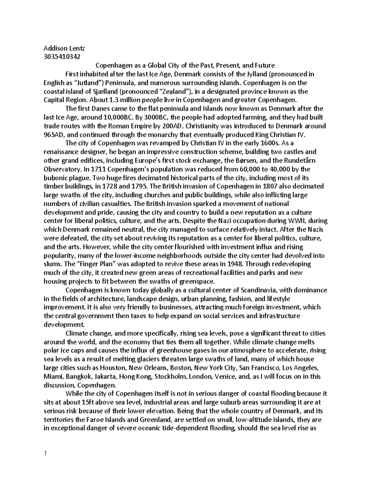 ED 4B Position Paper 3 - spring - Addison Lentz 3035410342 Copenhagen ...
