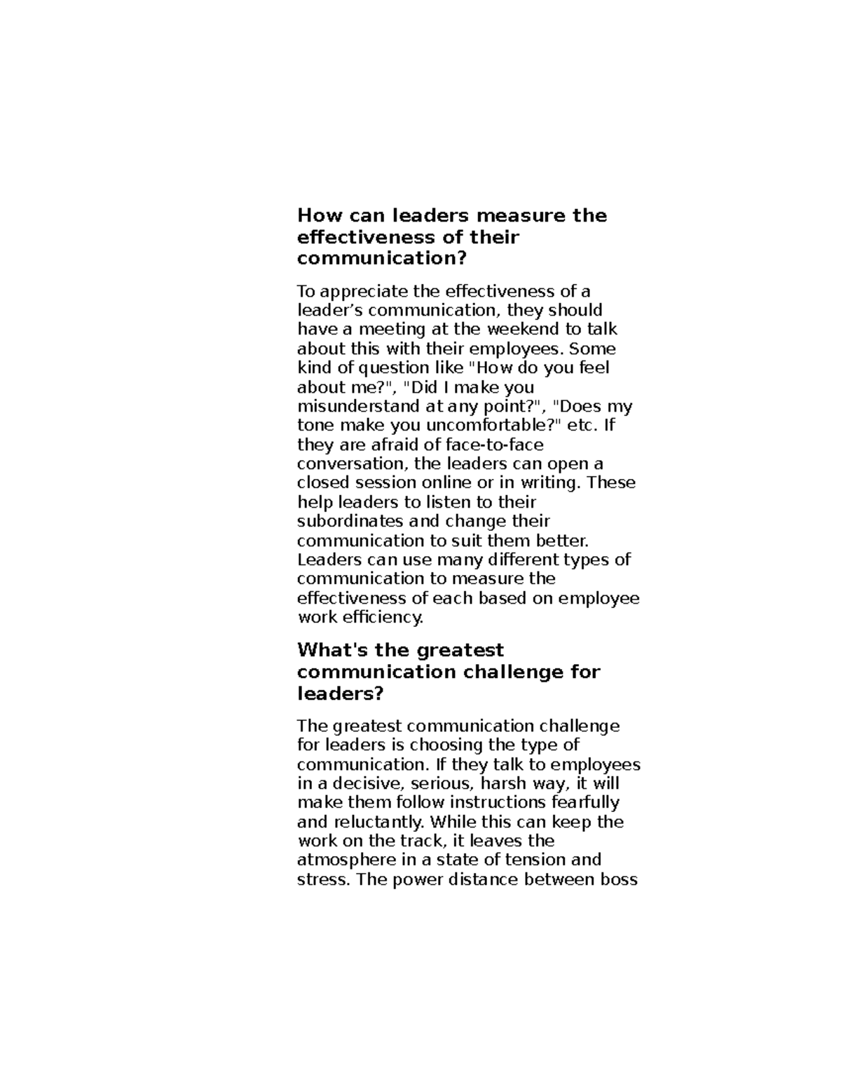 Bus6 - homework - How can leaders measure the effectiveness of their ...