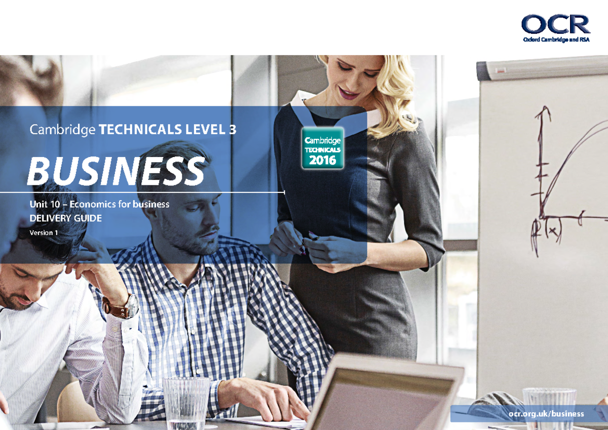 358019 economics for business - Unit 10 – Economics for business ...