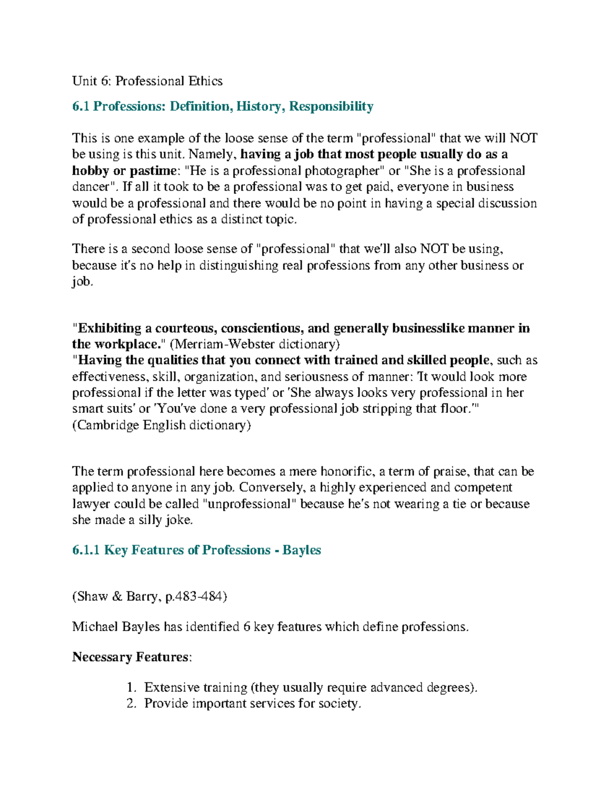 Business Ethics Final EXAM Notes - BU231 - WLU - Studocu