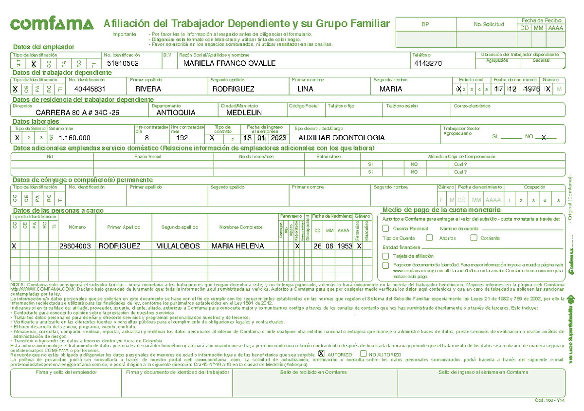 Archivo - apuntes de la clase - Original (Comfama) - Afiliación del ...