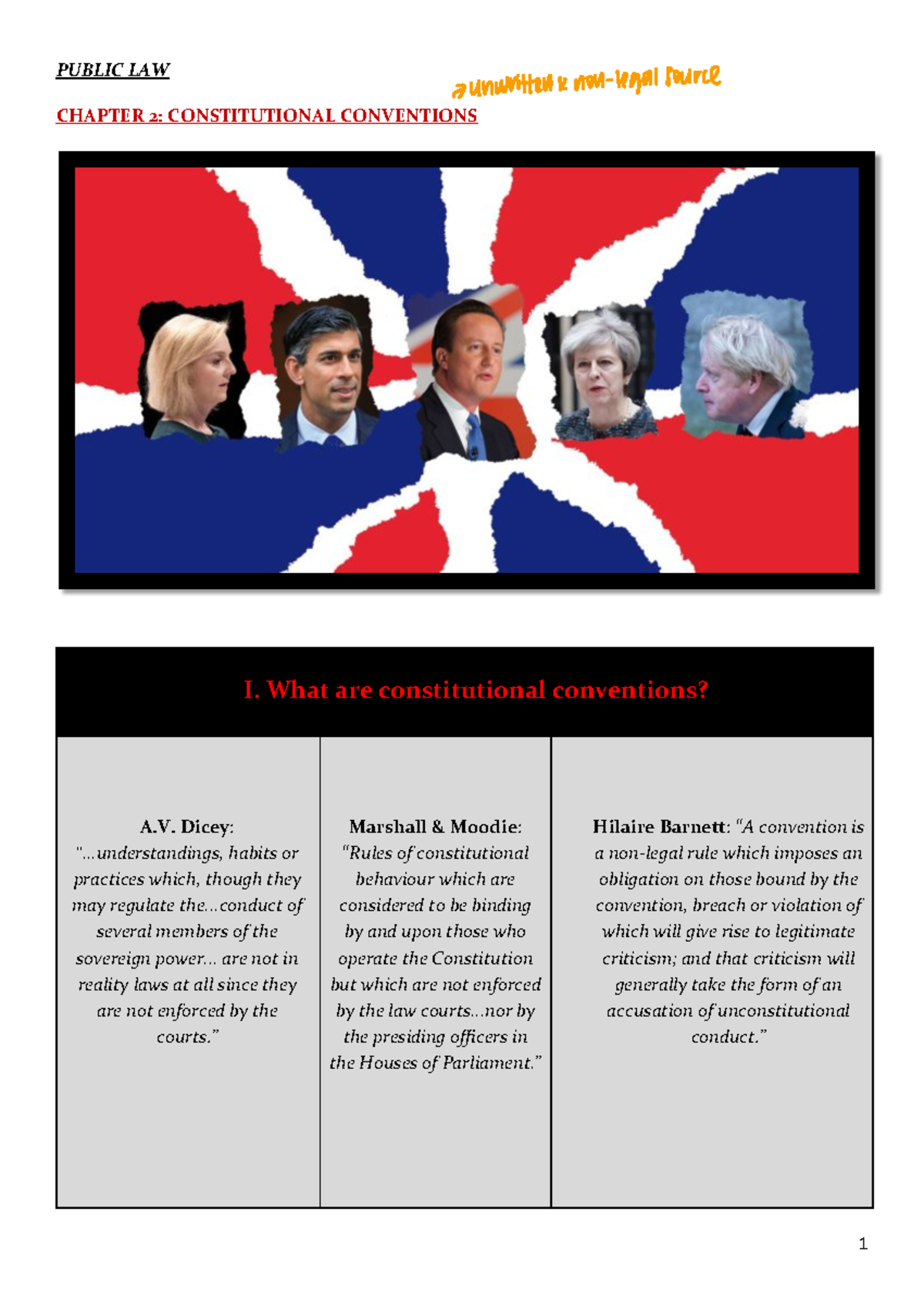 Chapter 2 Constitutional Conventions Lecture Notes - PUBLIC LAW CHAPTER ...