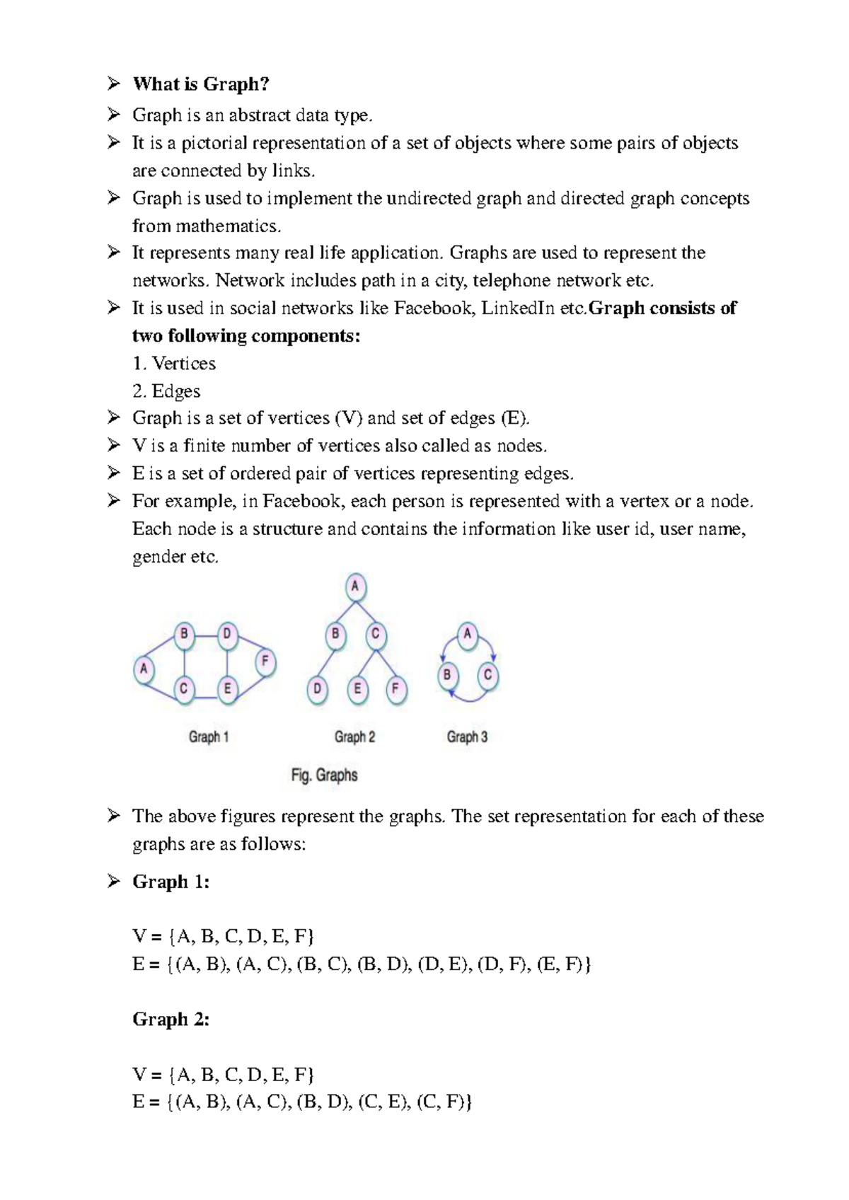 Basic Theory_Graph - What is Graph? Graph is an abstract data type. It ...