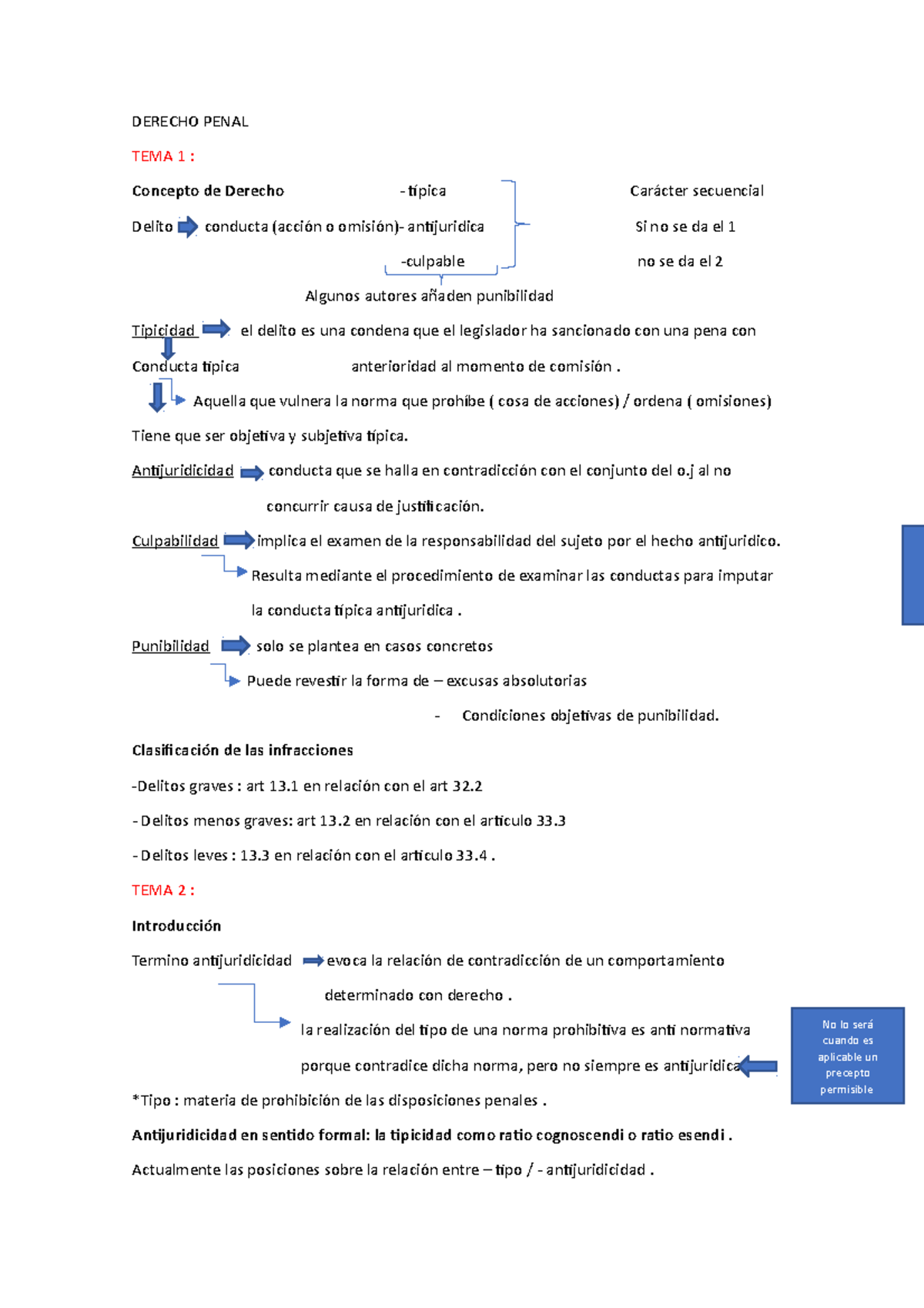 Penal resumen 2 cuatri - Ñsñsñsñs - DERECHO PENAL TEMA 1 : Concepto de ...