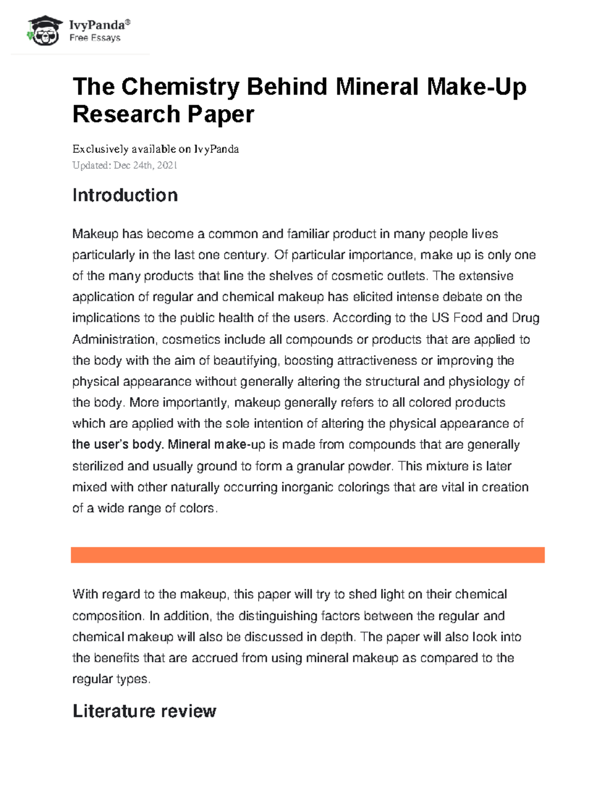 The Chemistry Behind Mineral Makeup - The Chemistry Behind Mineral Make ...