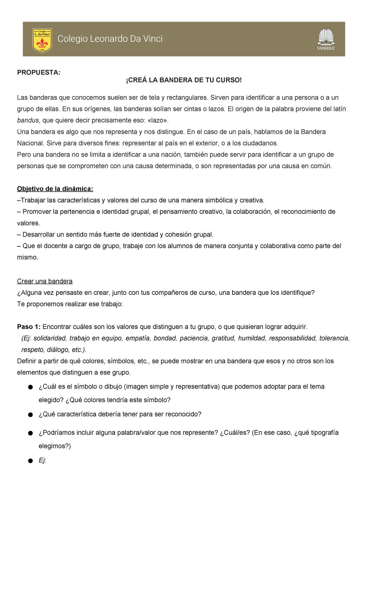 Imprimir docentes tm - Jdjdjdjdkkdkdk - PROPUESTA: ¡CREÁ LA BANDERA DE ...