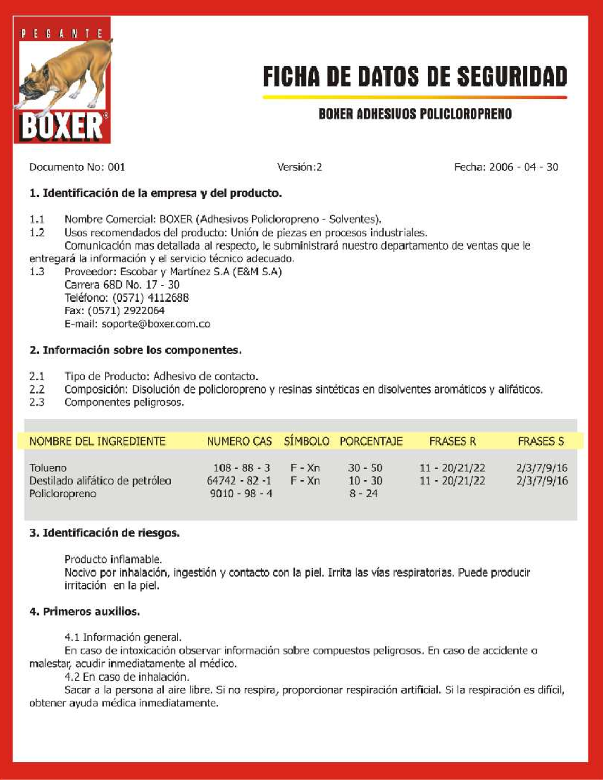 Boxer pegante EYM - psilicodla lomeor - Investigacion ciencias sociales ...