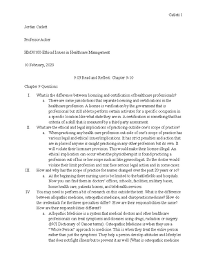 8.01 Research Paper Outline - Jordan Catlett Professor Acker HM30100 ...