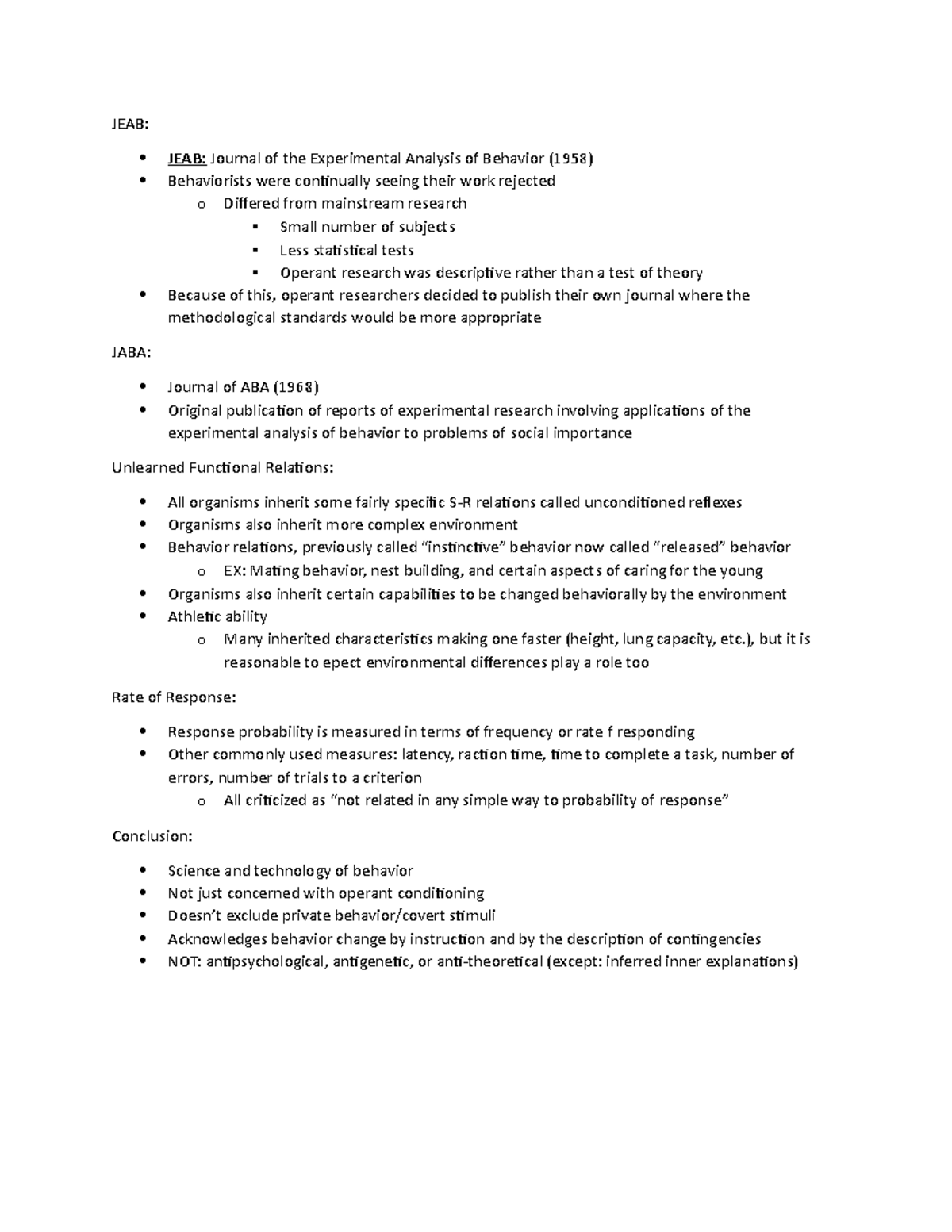 P181-Jack Michael Unit 1 - JEAB: JEAB: Journal of the Experimental ...