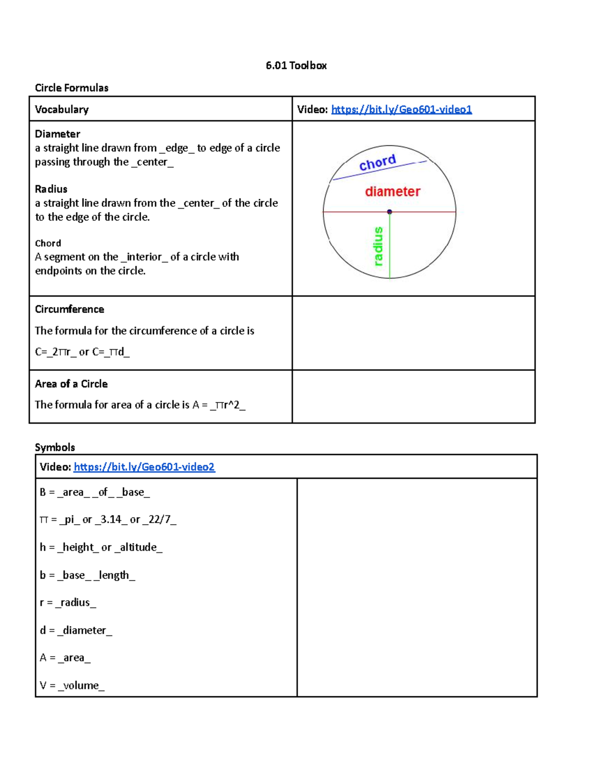 Copy of V22 601 toolbox - geometry - 6 Toolbox Circle Formulas ...