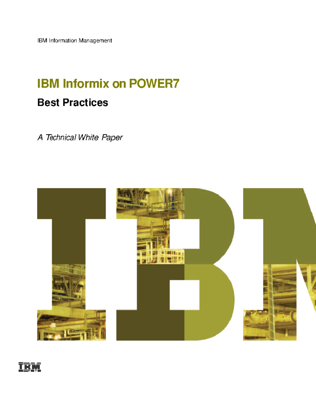 White Paper Informix on Power 7 Best Practices Final - IBM Information ...
