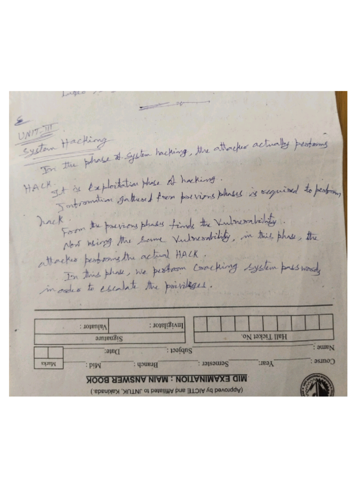 Enthical hanking unit 3 - COMPUTER SCIENCE AND ENGINEERING - Artificial ...