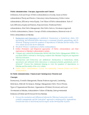 6-Islamicpublicadm - Public administration - Studocu